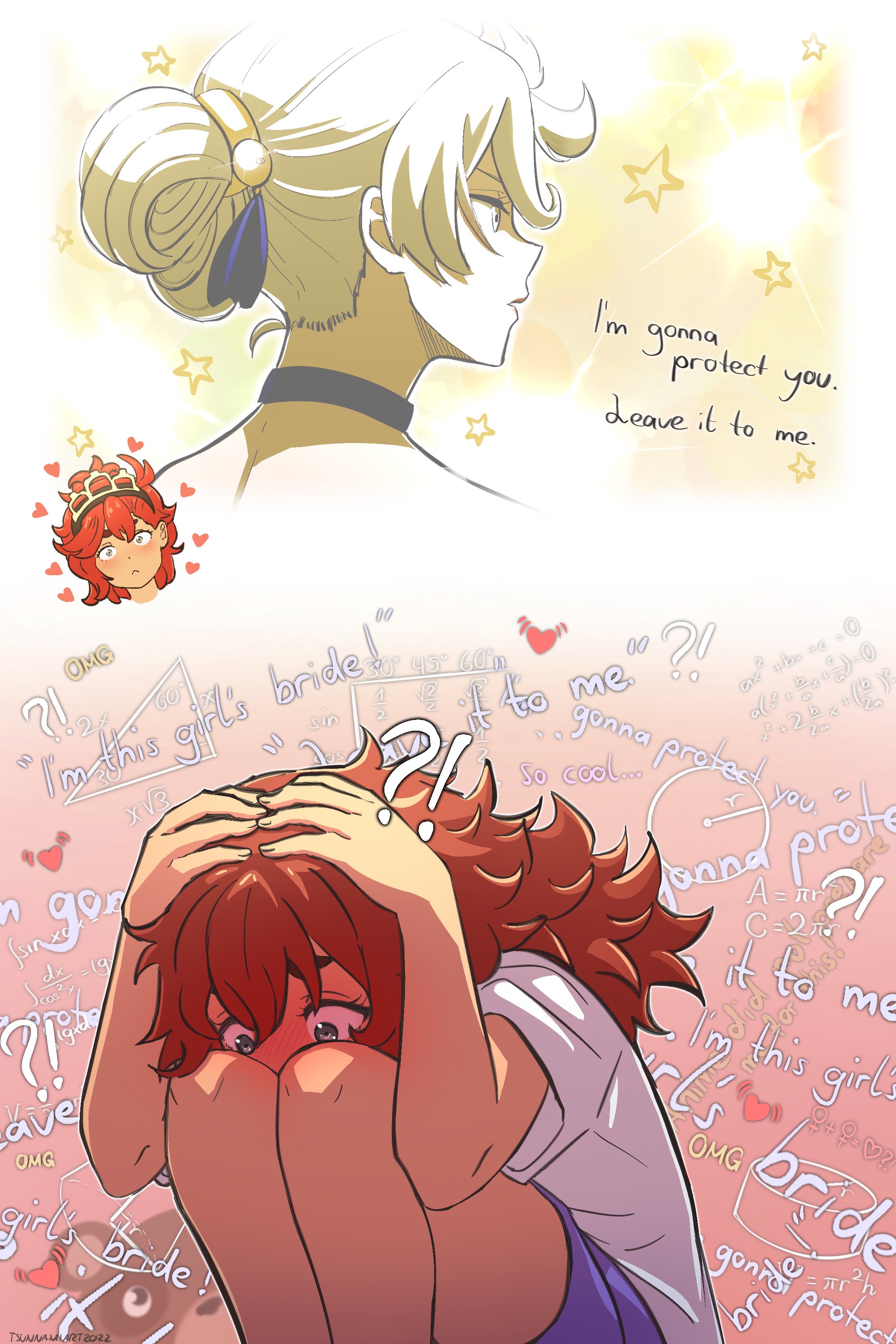 Dynasty Reader » Image › TsunnamiArt, Miorine x Suletta, Gundam: The Witch from Mercury, Yuri, Indie